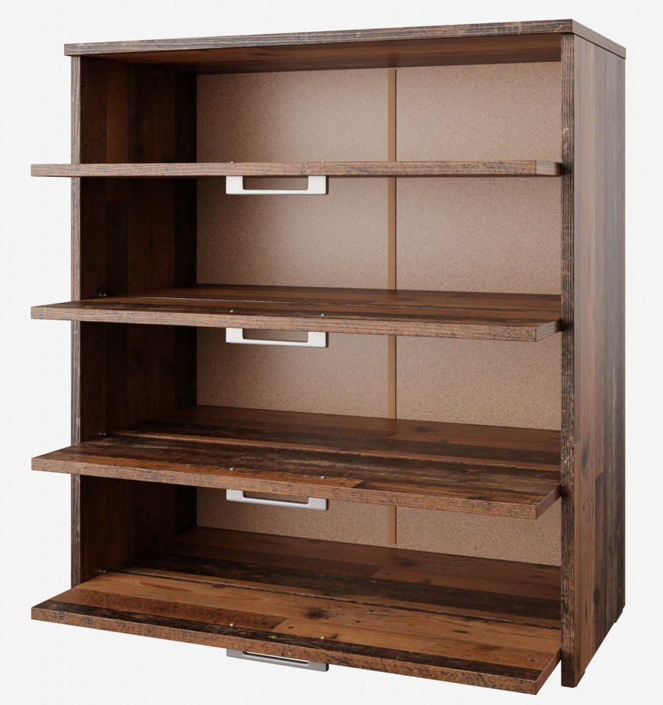 Botník Universal, vintage optika dreva | ASKO - NÁBYTOK