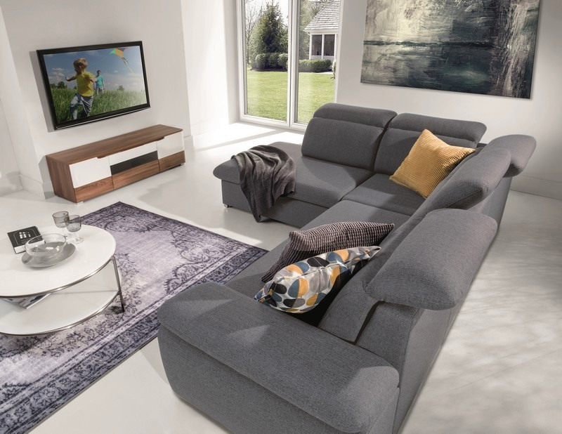 Rohová sedacia súprava Aldon OTM-2F, šedá tkanina | ASKO - NÁBYTOK