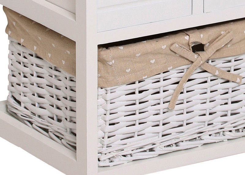 Lavica/botník Mariana, biela, 73 cm | ASKO - NÁBYTOK