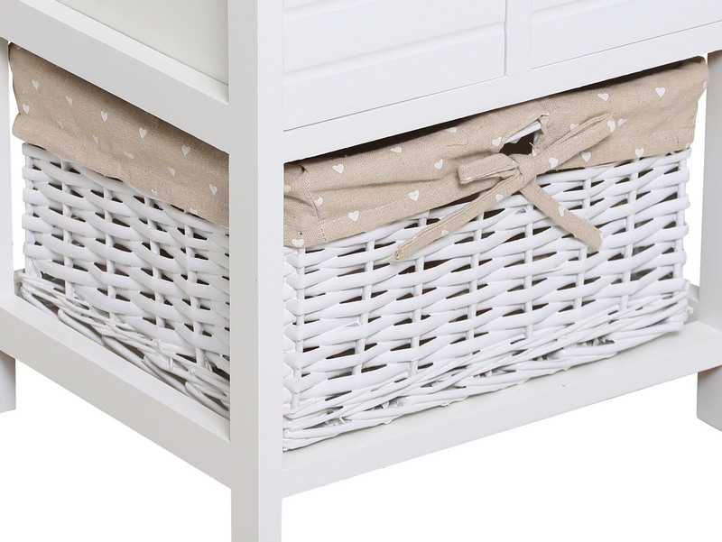 Lavica/botník Mariana, biela, 37 cm | ASKO - NÁBYTOK