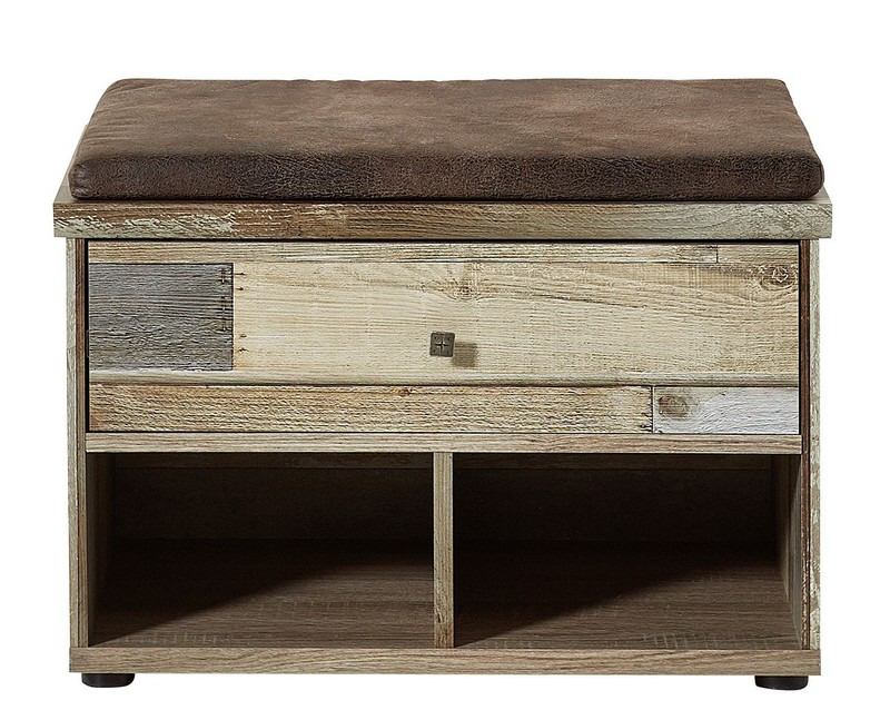 Predsieňová lavica/botník Bonanza, vintage optika | ASKO - NÁBYTOK