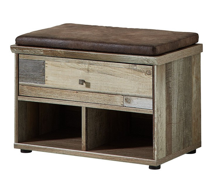 Predsieňová lavica/botník Bonanza, vintage optika | ASKO - NÁBYTOK