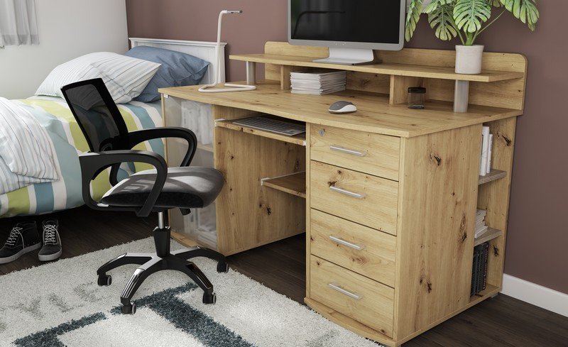 PC stôl Picasso, dub artisan | ASKO - NÁBYTOK