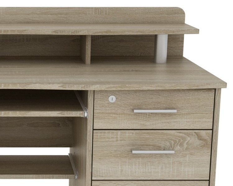 PC stôl Picasso, dub sonoma | ASKO - NÁBYTOK