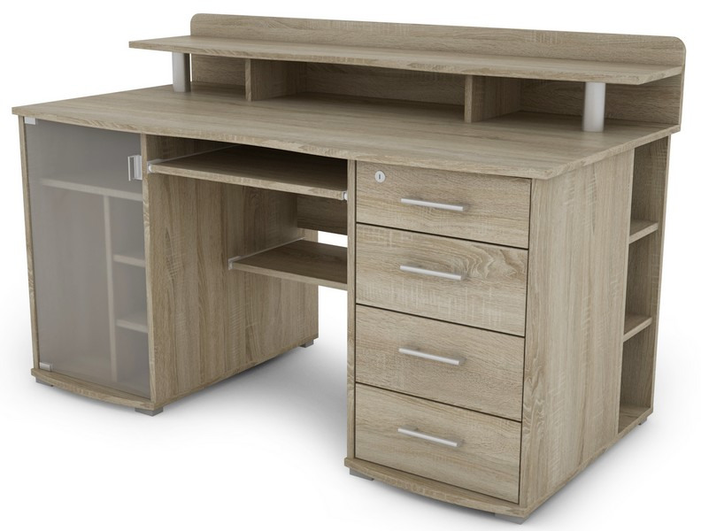 PC stôl Picasso, dub sonoma | ASKO - NÁBYTOK