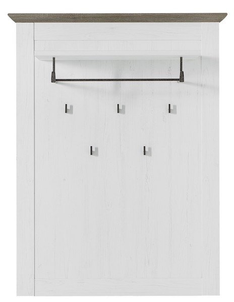 Nástenný vešiakový panel Country, bielená pínia | ASKO - NÁBYTOK