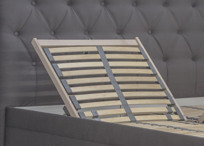 Posteľ Amy 180x200 cm, tmavo šedá látka | ASKO - NÁBYTOK