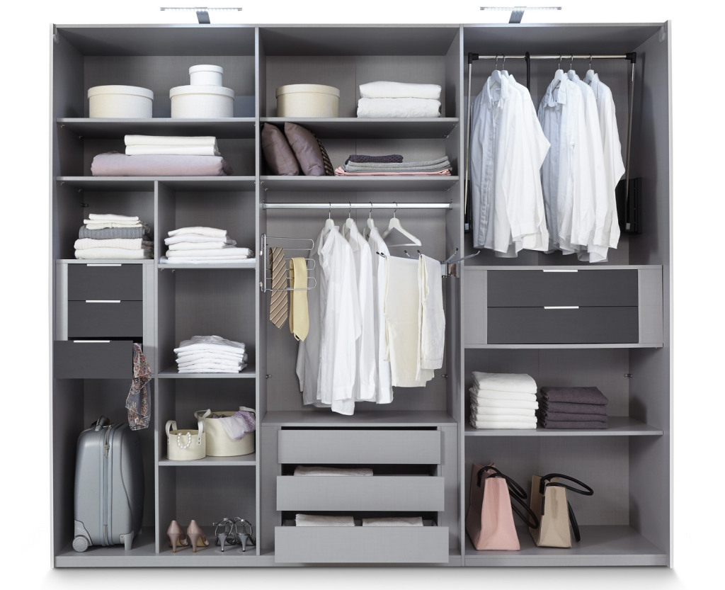 Výklopná šatníková tyč do šatníkovej skrine šírka 87 cm | ASKO - NÁBYTOK