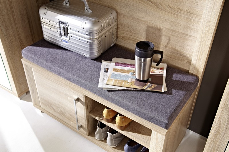 Nízky botník/predsieňová lavica Go, dub sonoma | ASKO - NÁBYTOK