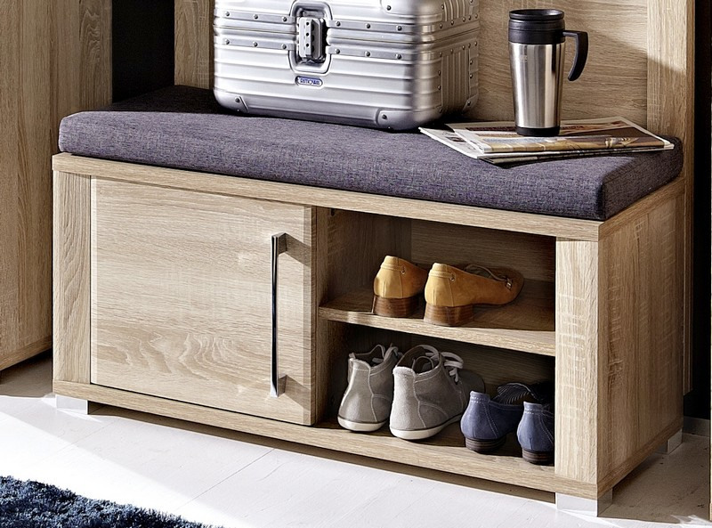 Nízky botník/predsieňová lavica Go, dub sonoma | ASKO - NÁBYTOK