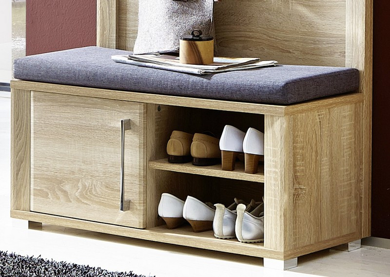 Nízky botník/predsieňová lavica Go, dub sonoma | ASKO - NÁBYTOK