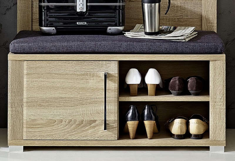 Nízky botník/predsieňová lavica Go, dub sonoma | ASKO - NÁBYTOK