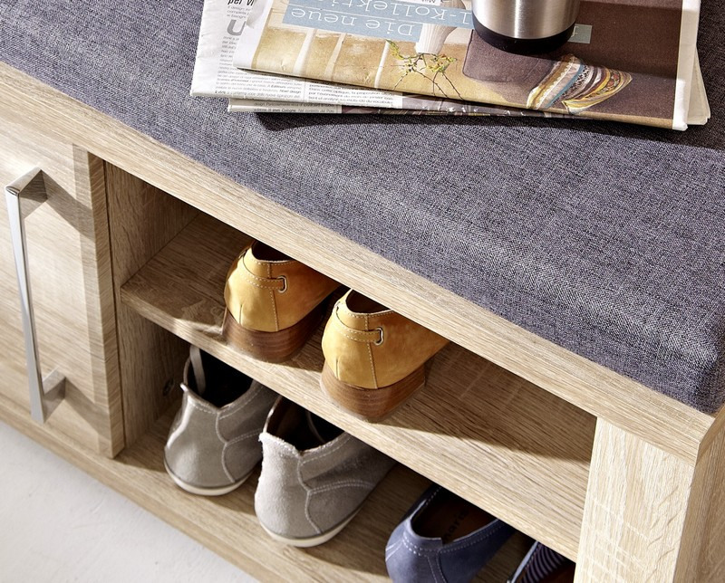 Nízky botník/predsieňová lavica Go, dub sonoma | ASKO - NÁBYTOK