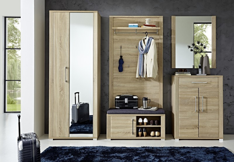 Nízky botník/predsieňová lavica Go, dub sonoma | ASKO - NÁBYTOK