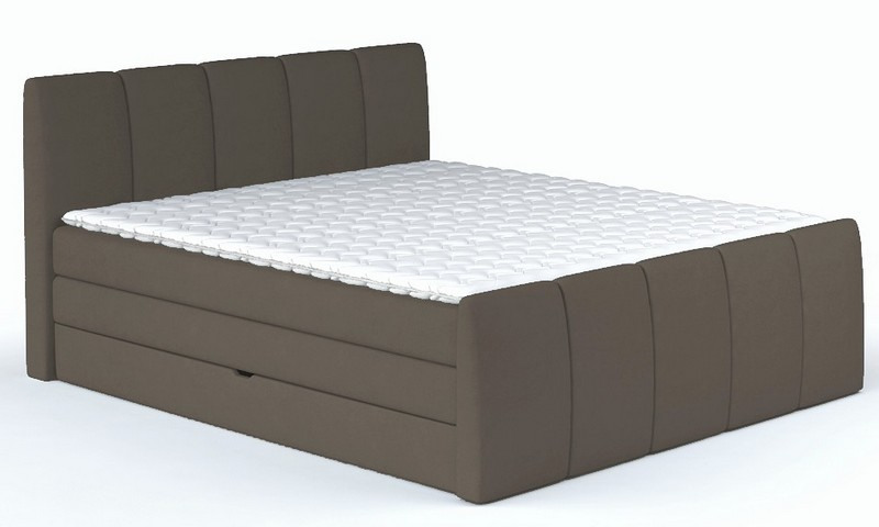 Posteľ boxspring Fresco 180x200 cm, svetlo hnedá látka | ASKO - NÁBYTOK