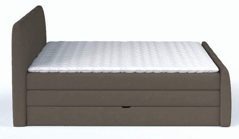 Posteľ boxspring Fresco 180x200 cm, svetlo hnedá látka | ASKO - NÁBYTOK