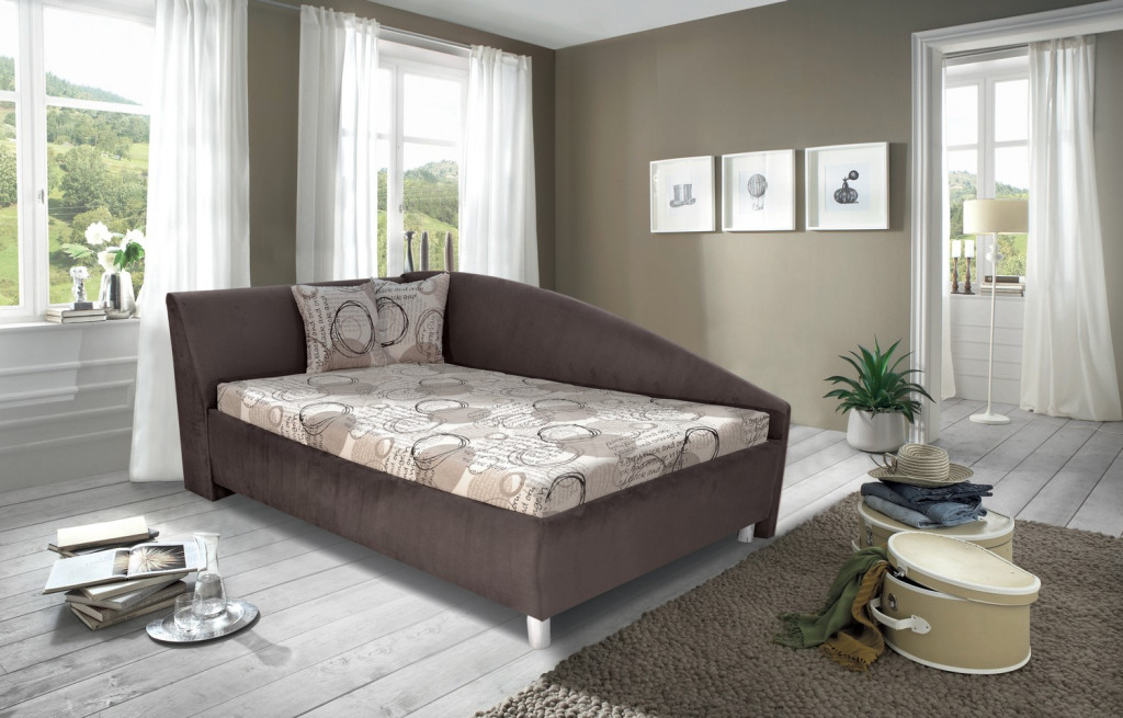 Rohová posteľ Andrew ľavá 110x200 | ASKO - NÁBYTOK