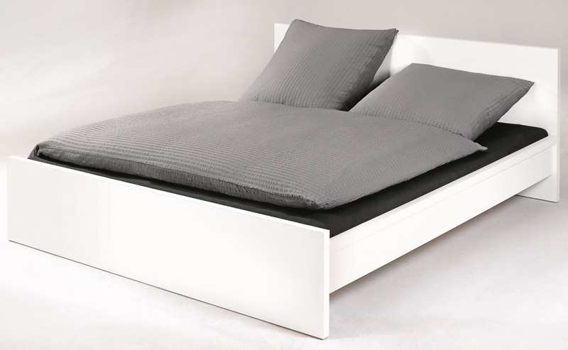 Posteľ Malmö 140x200 cm, lesklá biela | ASKO - NÁBYTOK