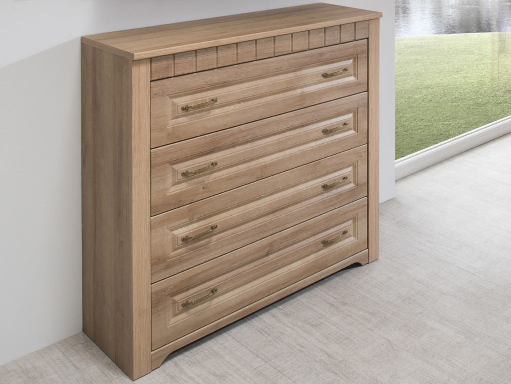 Zásuvková komoda Atik, dub riviéra | ASKO - NÁBYTOK