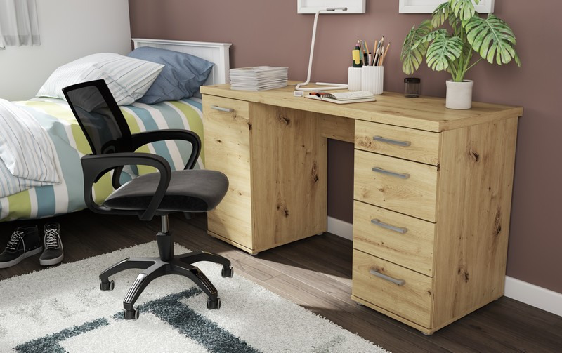 Písací stôl Walter, dub artisan | ASKO - NÁBYTOK