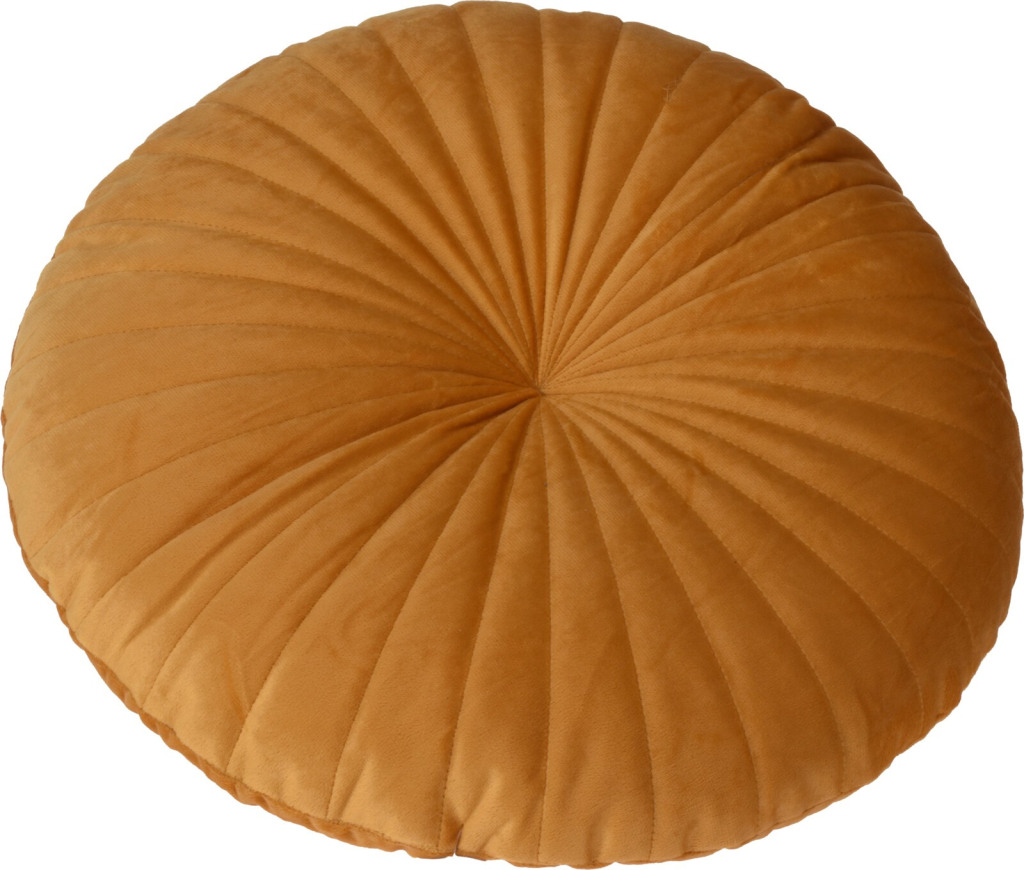 Okrúhly dekoračný vankúš Atmos 40 cm, svetlo oranžový | ASKO - NÁBYTOK