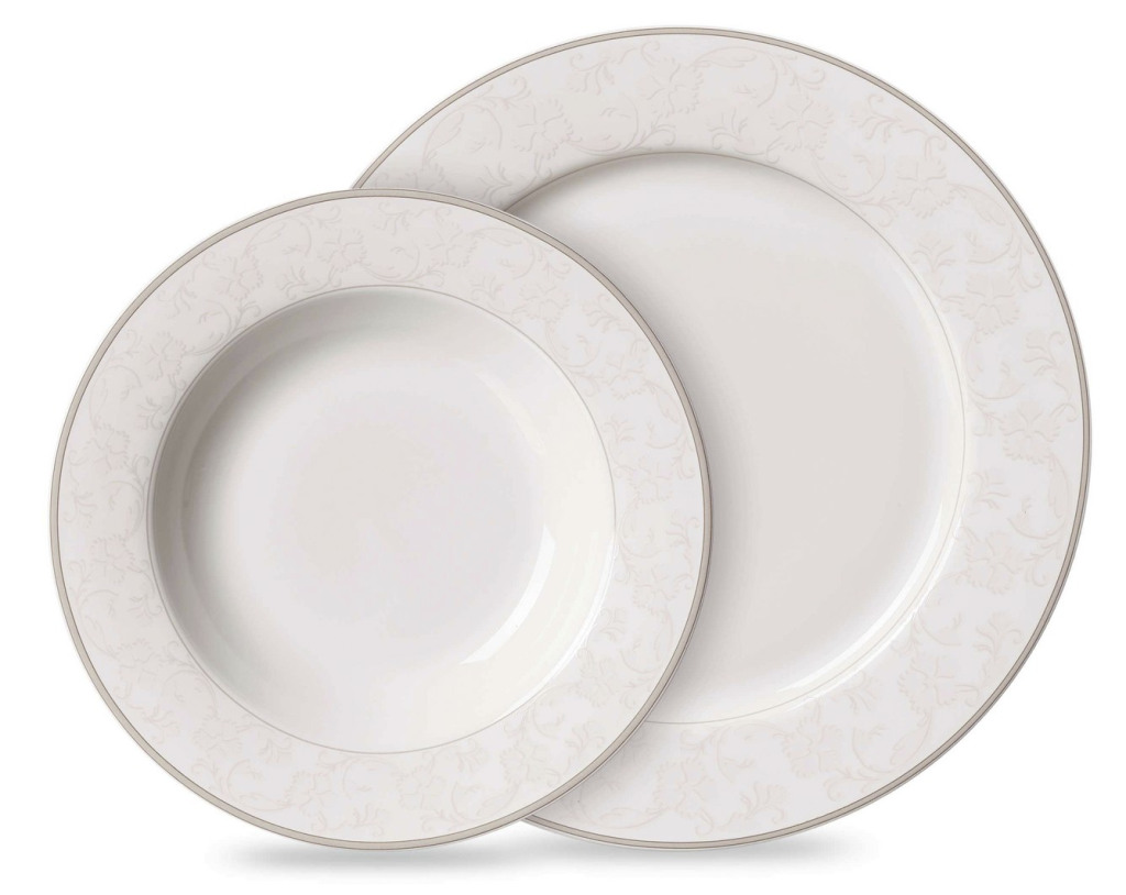 Jedálenský servis (12 dielov) Isabella, krémový | ASKO - NÁBYTOK