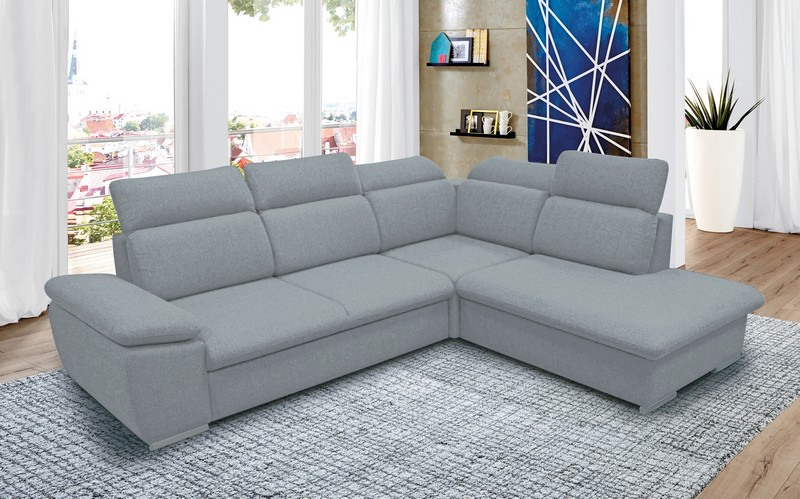 Rohová sedacia súprava Aldon 2F-OTM, svetlo šedá tkanina | ASKO - NÁBYTOK