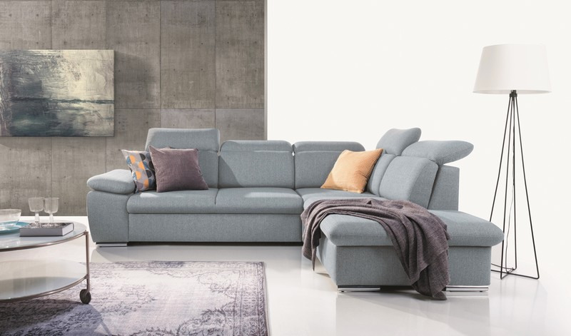 Rohová sedacia súprava Aldon 2F-OTM, svetlo šedá tkanina | ASKO - NÁBYTOK