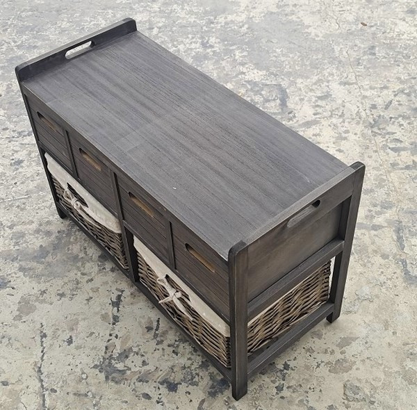 Lavica/botník Mariana, šedo-hnedá, 73 cm | ASKO - NÁBYTOK