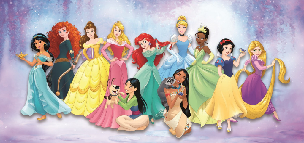 Obraz na stenu Disney princezny, 70x33 cm | ASKO - NÁBYTOK