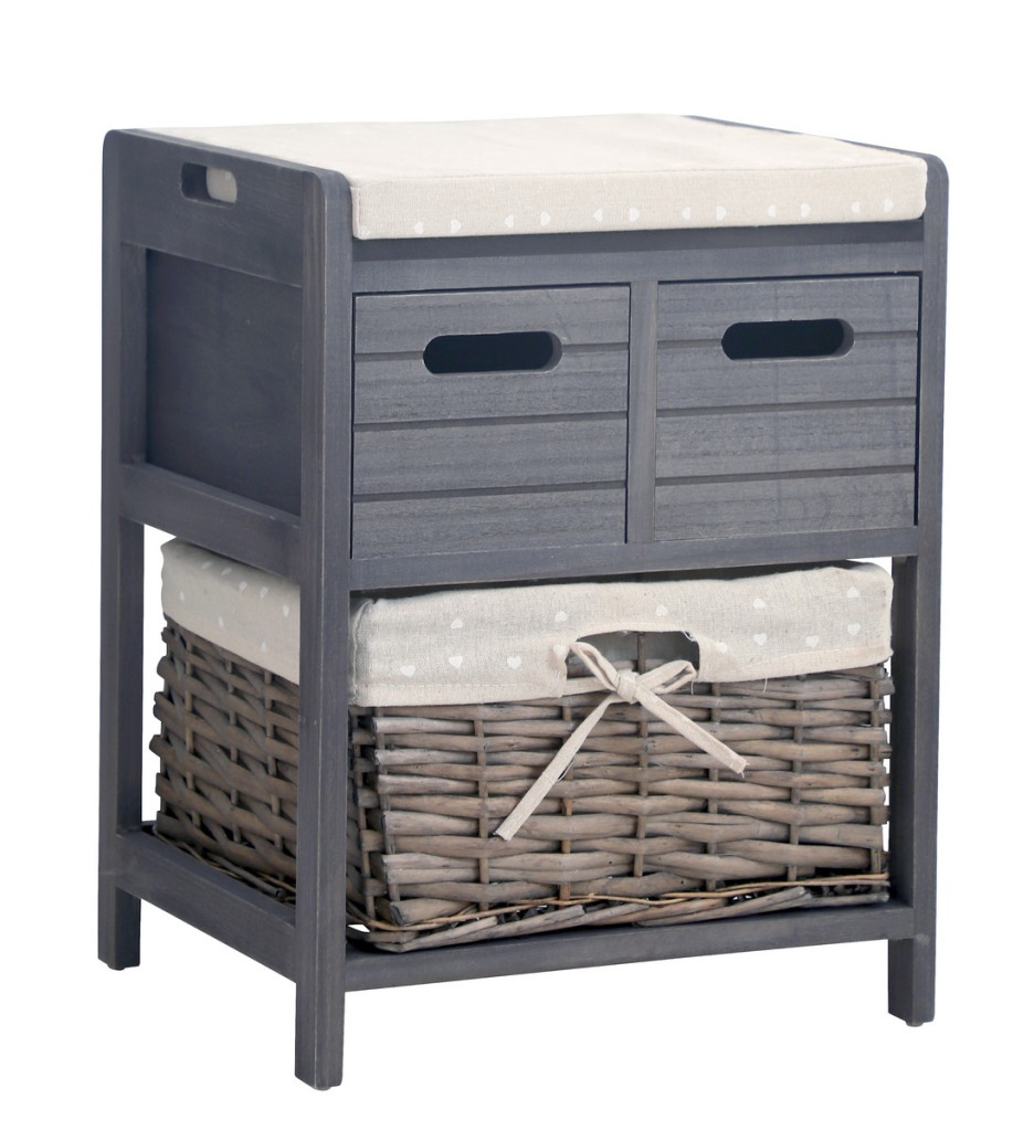 Lavica/botník Mariana, šedo-hnedá, 37 cm | ASKO - NÁBYTOK