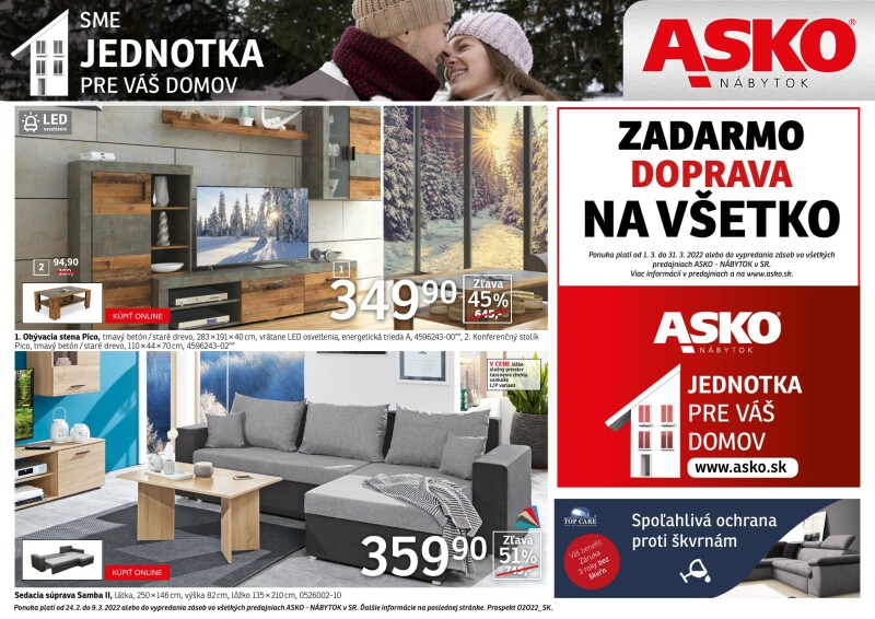 ASKO - NÁBYTOK Doprava zadarmo na všetko