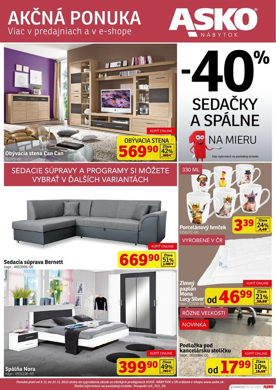ASKO NÁBYTOK - Akčná ponuka
